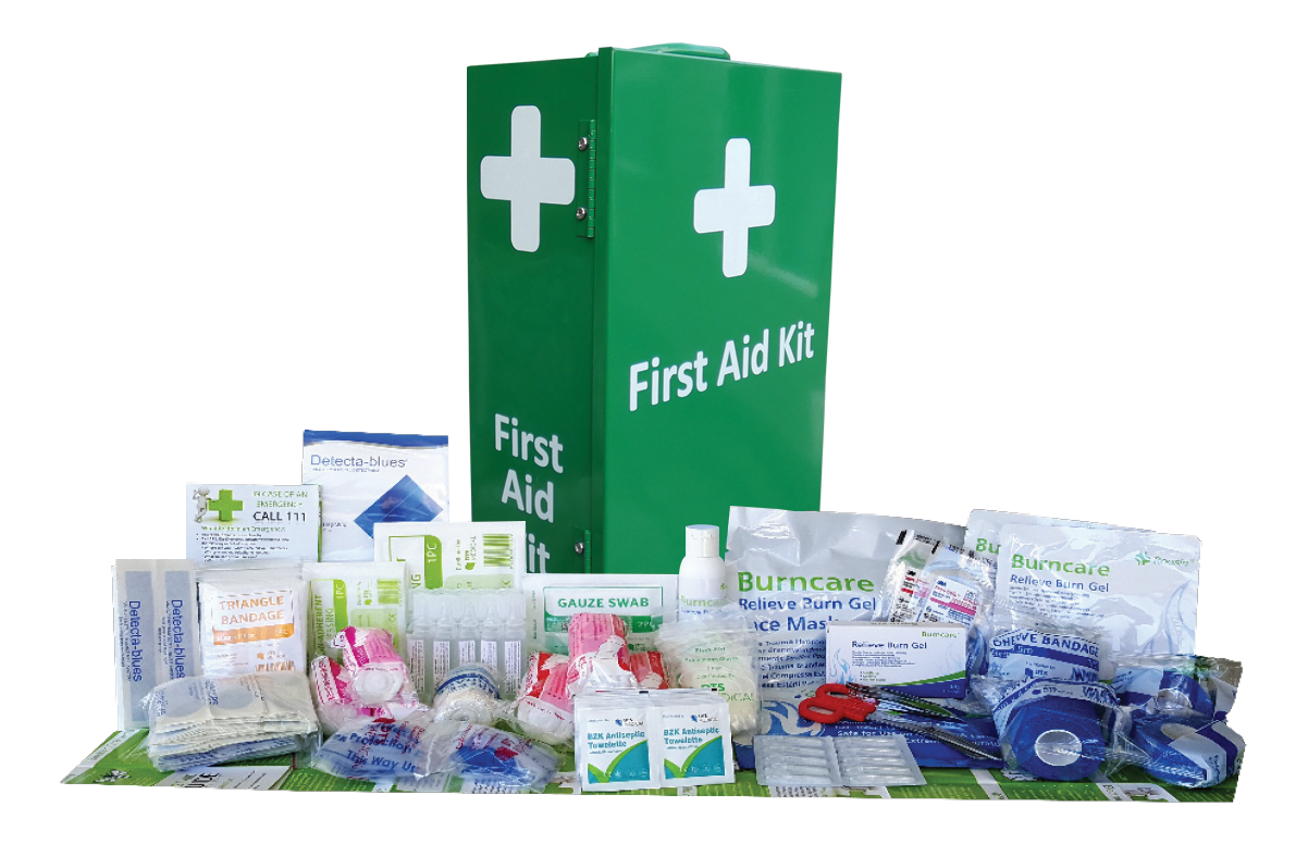 Catering Large Food First Aid Kit Portrait Metal Wall Mount – Safewell